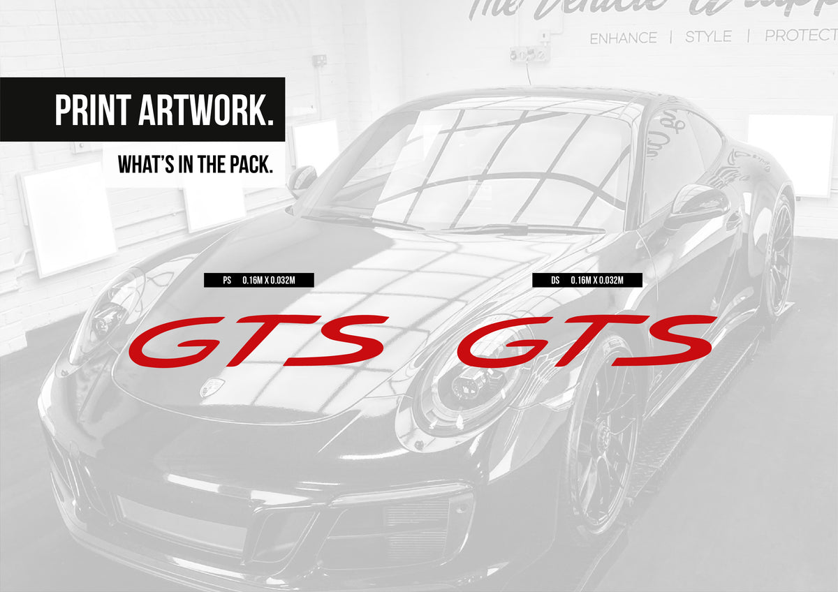 Porsche GTS Decal Kit - The Vinyl Wrapping Co. – WRPD INC.