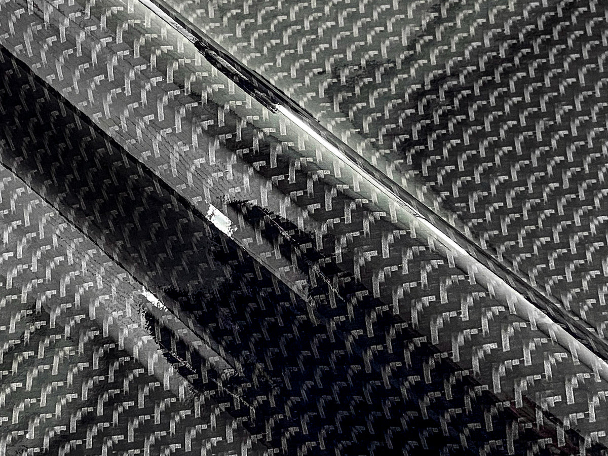 WRPD. Large Fishtail Black Carbon Fibre Vinyl Wrap - Car Wrapping Film ...