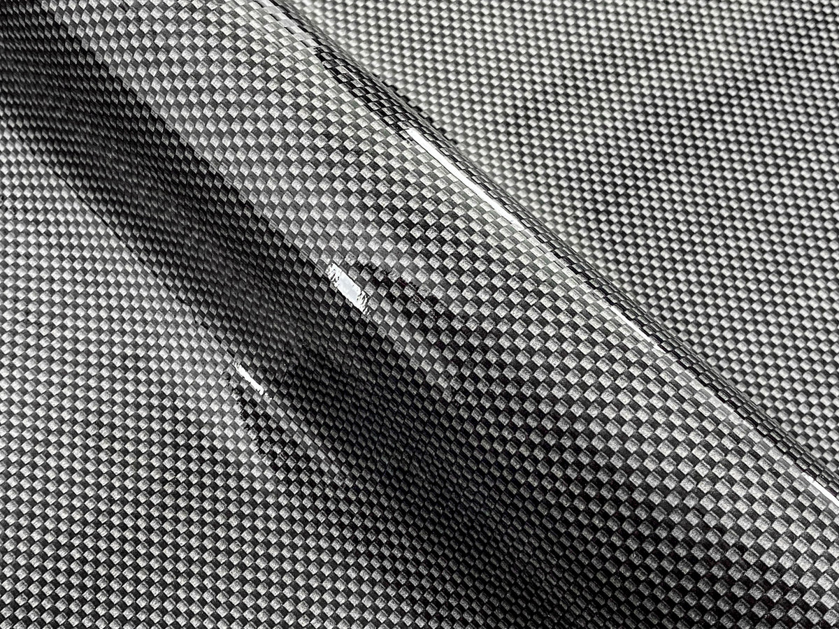 WRPD. 1x1 Twill Weave Grey Carbon Fibre Vinyl Wrap - Car Wrapping Film ...
