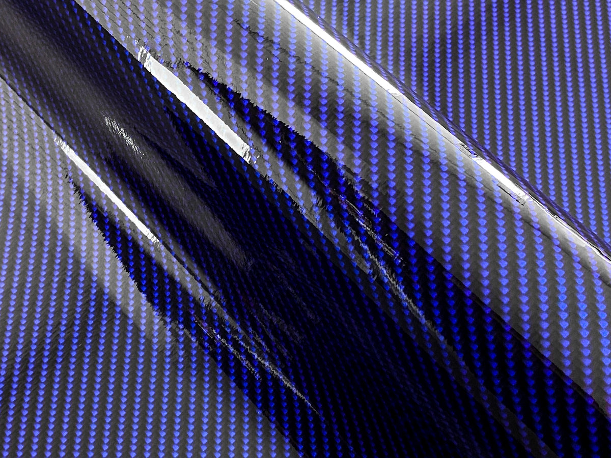WRPD. Twill Weave Midnight Blue Carbon Fibre Vinyl Wrap - Car Wrapping ...