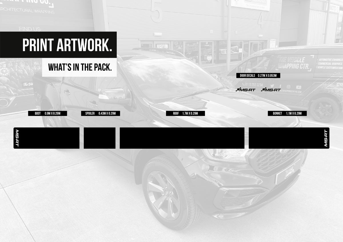 Ford Ranger MSRT Stripe Kit - The Vinyl Wrapping Co. – WRPD INC.