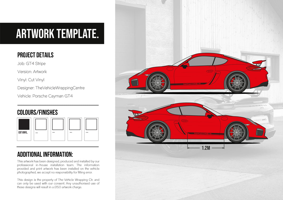 Porsche GT4 Vinyl Decal Kits - The Vinyl Wrapping Co. – WRPD INC.