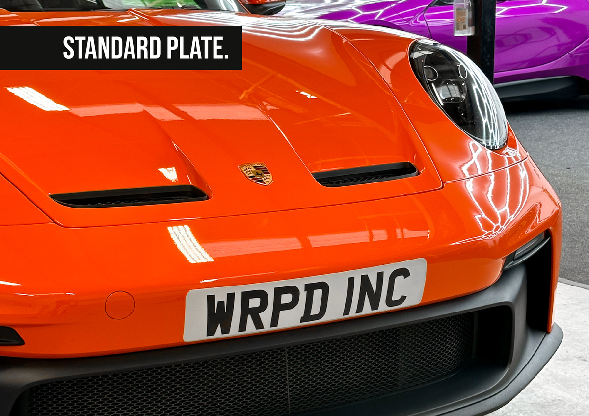 Front Show Plate Stickers (UK Style) – WRPD INC.